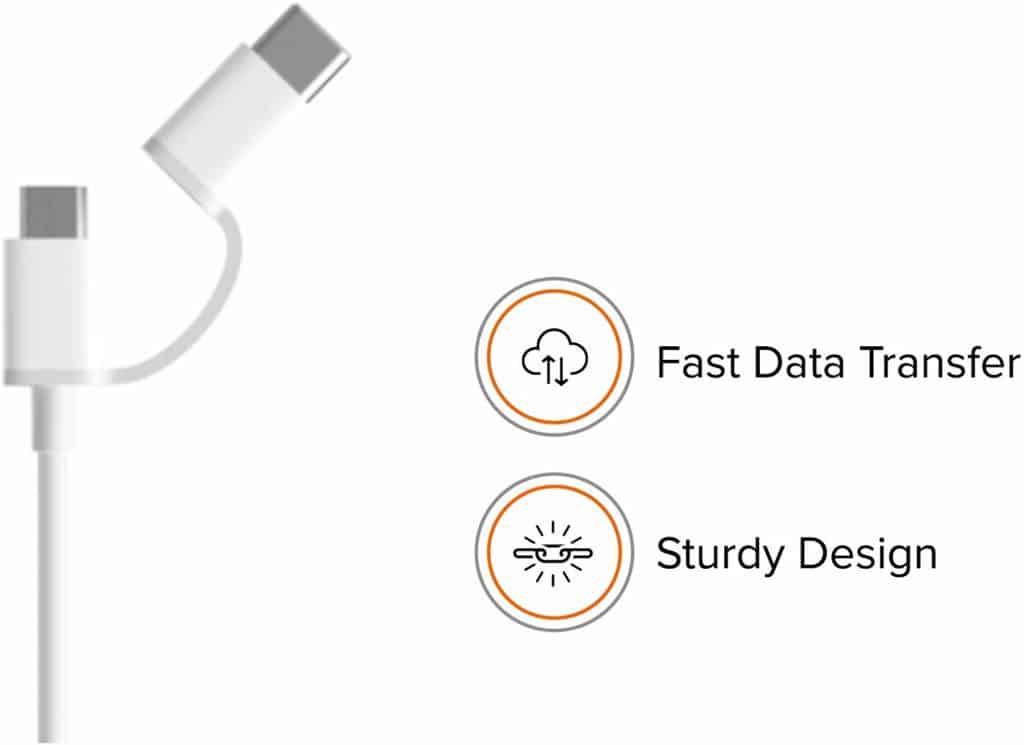 Mi 2-in-1 USB Cable Micro USB to Type C (100cm) - OhMyMi Malaysia ...