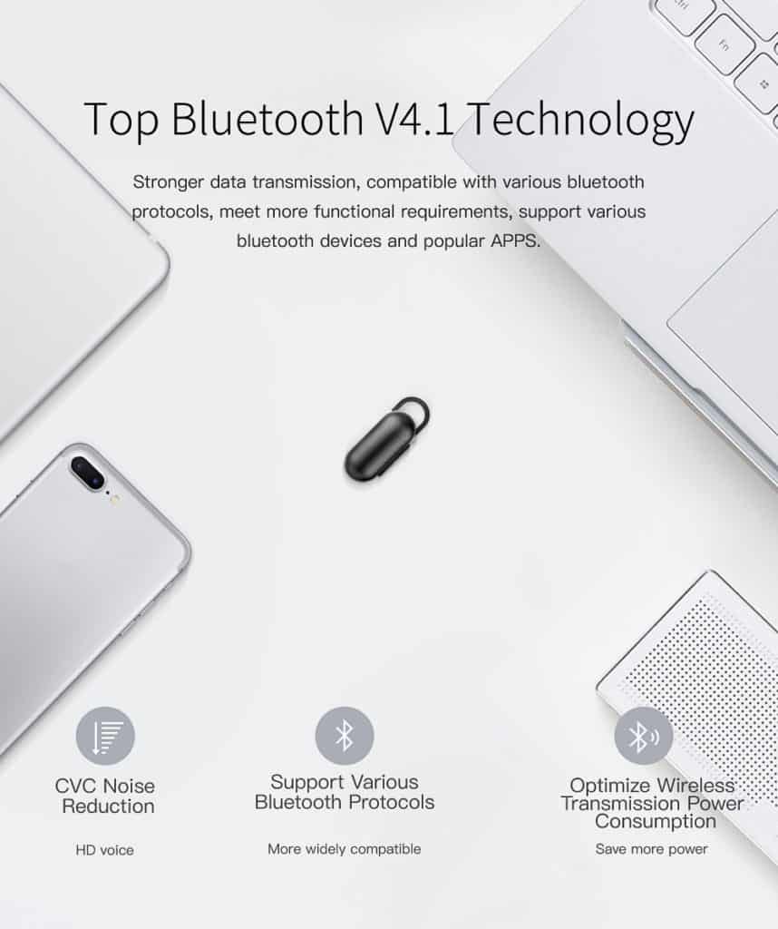 QCY-Q12 Wireless Business Bluetooth Earphone - OhMyMi Malaysia - Xiaomi Roborock Amazfit Mi