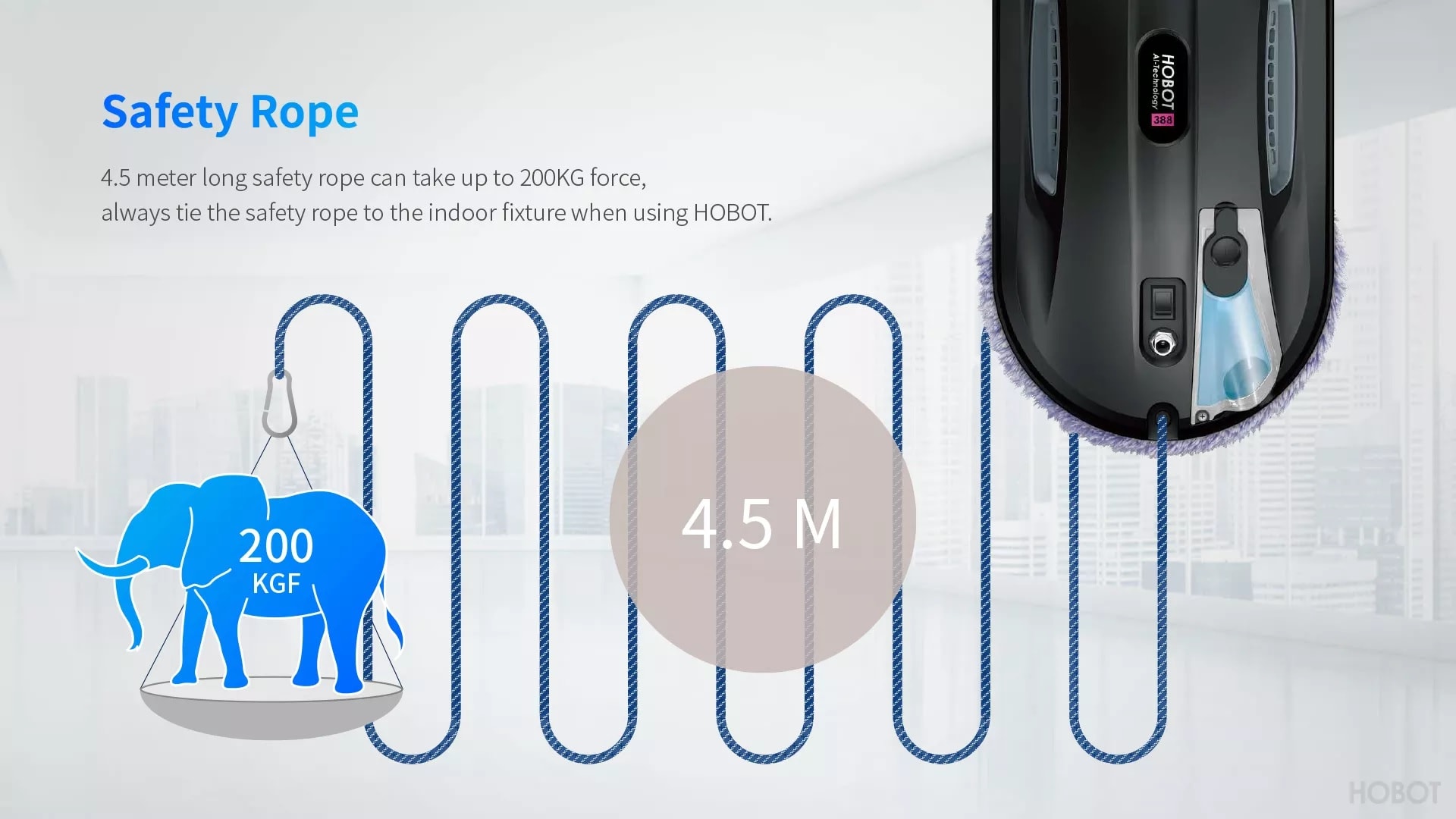 Hobot 388 Window Cleaning Robot - Ultrasonic Water Spraying Intelligent ...